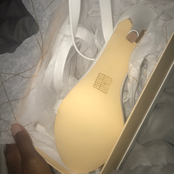 Shoes | Tatiana White Lace Up Diamant Heels | Poshmark